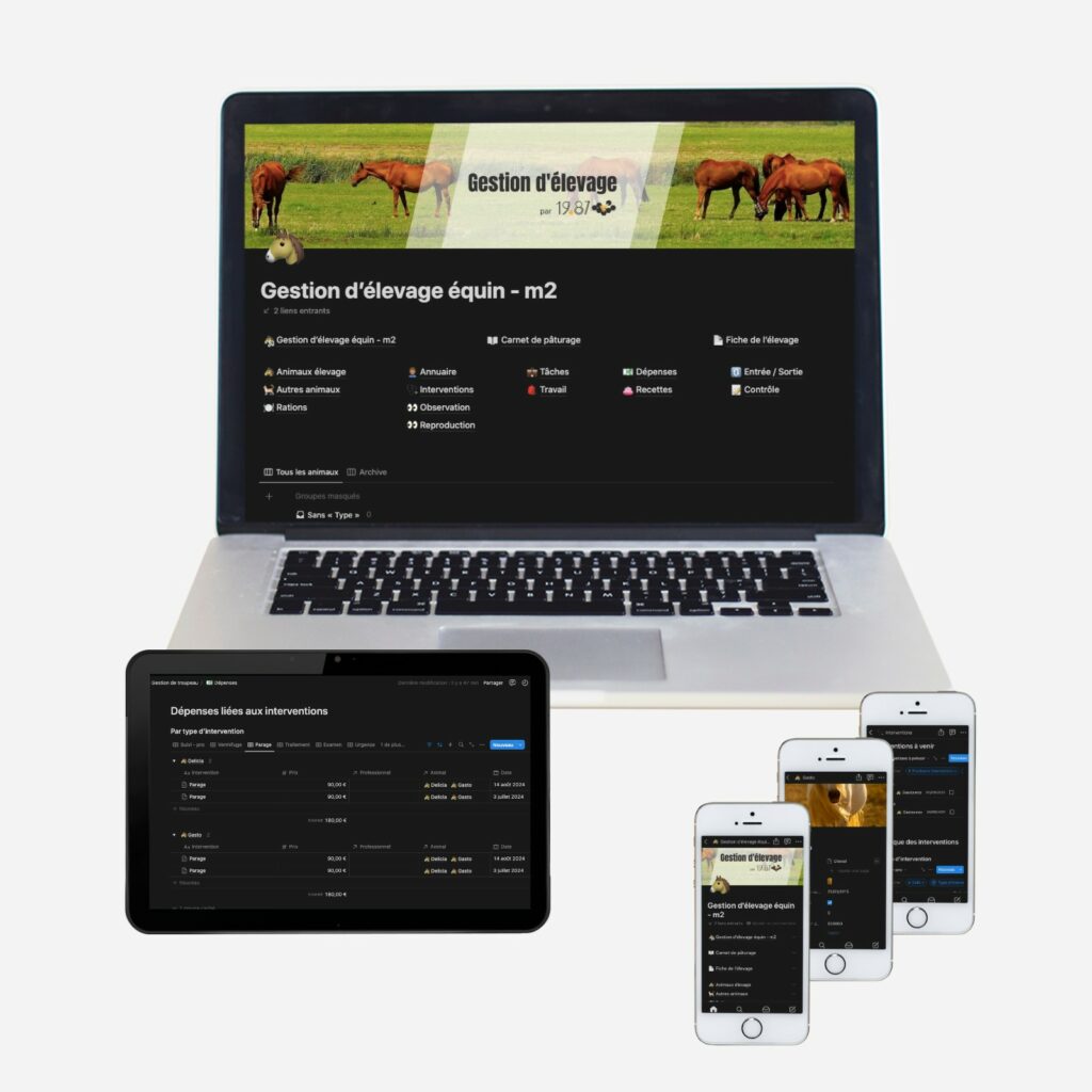 Gestion d'élevage : le combo Gestion de troupeau et Carnet de pâturage